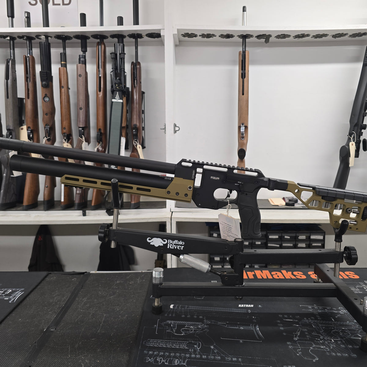 Second Hand Airmaks Katran Pro Olive .177 – Redbeck Shooting Supplies