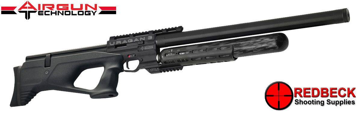 Uragan 3 Air Rifle with Black Synthetic Stock HP 700mm FAC – Redbeck ...