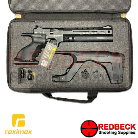 Reximex Mito Black Regulated PCP Air Pistol – Redbeck Shooting Supplies