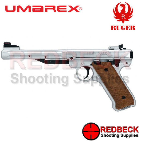 Ruger Mark IV Silver Pistol by Umarex – Redbeck Shooting Supplies