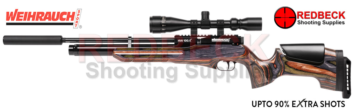Weihrauch HW100X S Laminate Adjustable – Redbeck Shooting Supplies