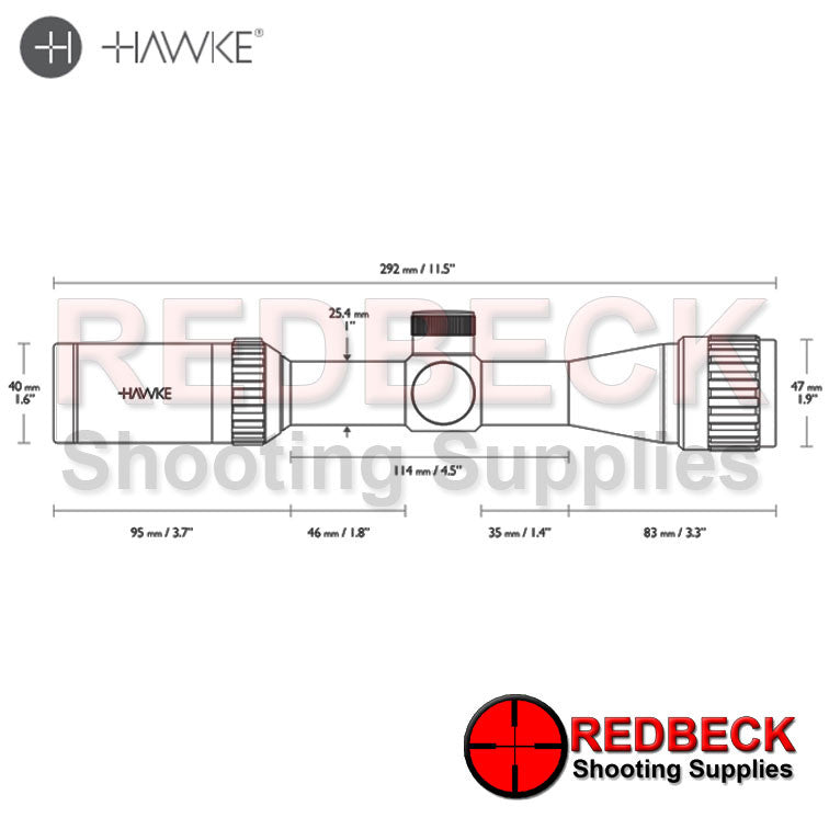 Hawke Vantage 2-7×32 AO Mil Dot scope – Redbeck Shooting Supplies