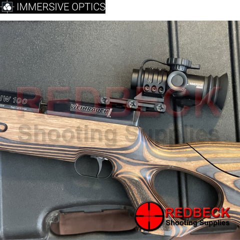 Immersive Optics 10x24 Prismatic Air Rifle Scope Extended Mil Dot with ...